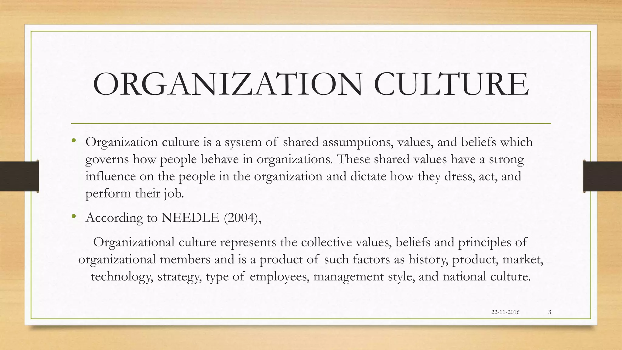 Organization Culture (OCTAPACE) | PPTX