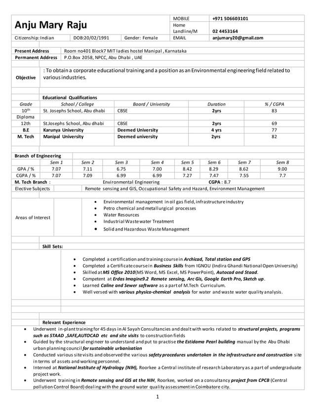 Anju Mary Raju (cv) - (2) | PDF