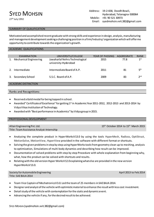 Syed Mohsin 2015 1 | PDF