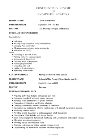 nkosinathi cv | DOCX