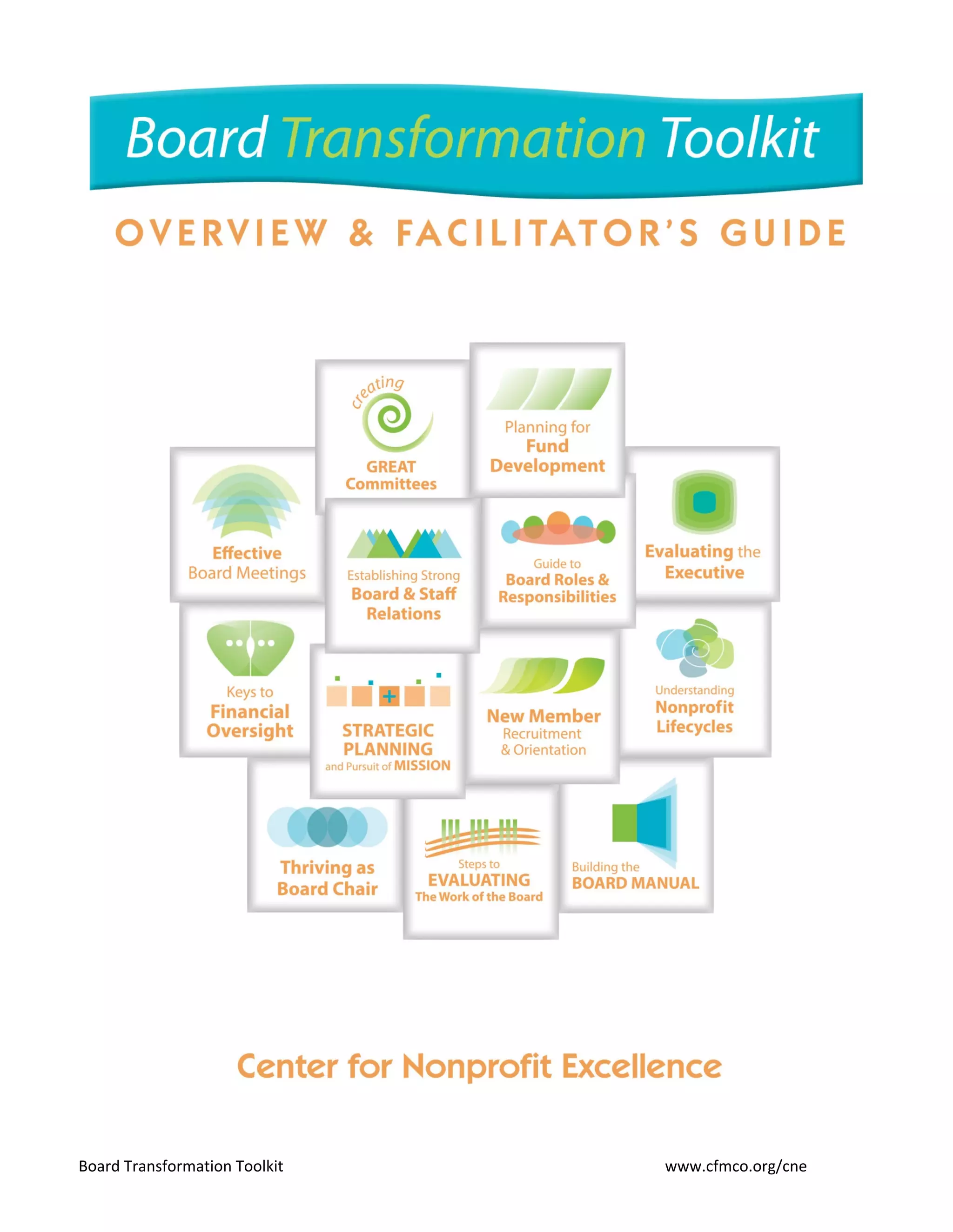 Read Me First Facilitator's Guide to Board Transformation Toolkits | PDF