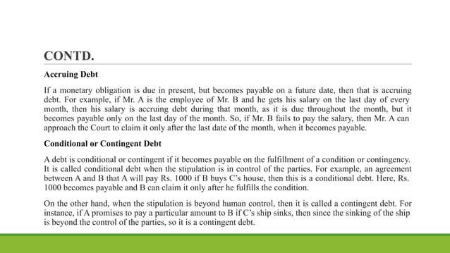 ACTIONABLE CLAIMS in Property Law (Unit-1) | PDF