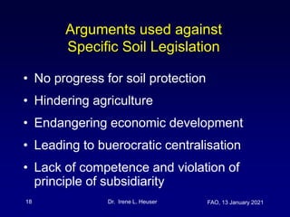 The importance of Soil Awareness for developing Soil Protection Law | PPT
