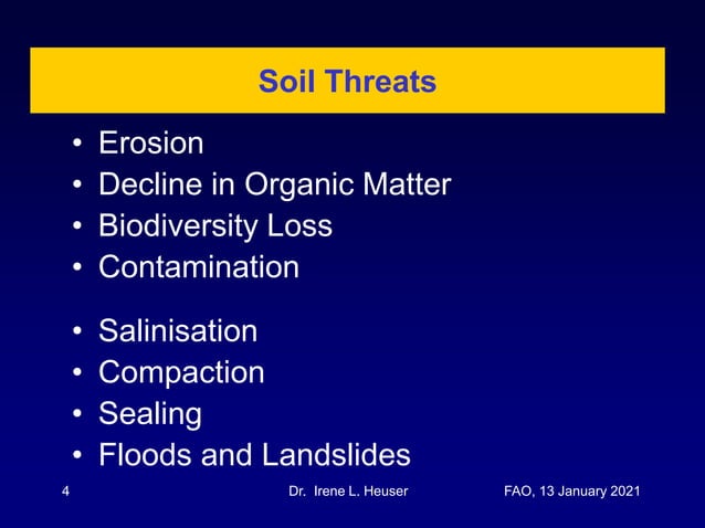 The importance of Soil Awareness for developing Soil Protection Law ...