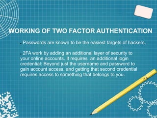 Two factor authentication.pptx