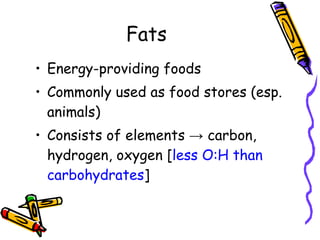 Chapter 4 Nutrients Lesson 2 - Fats and proteins | PPT