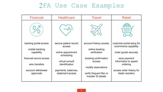 New Opportunities with Two Factor Authentication (2FA) - A How To | PPT