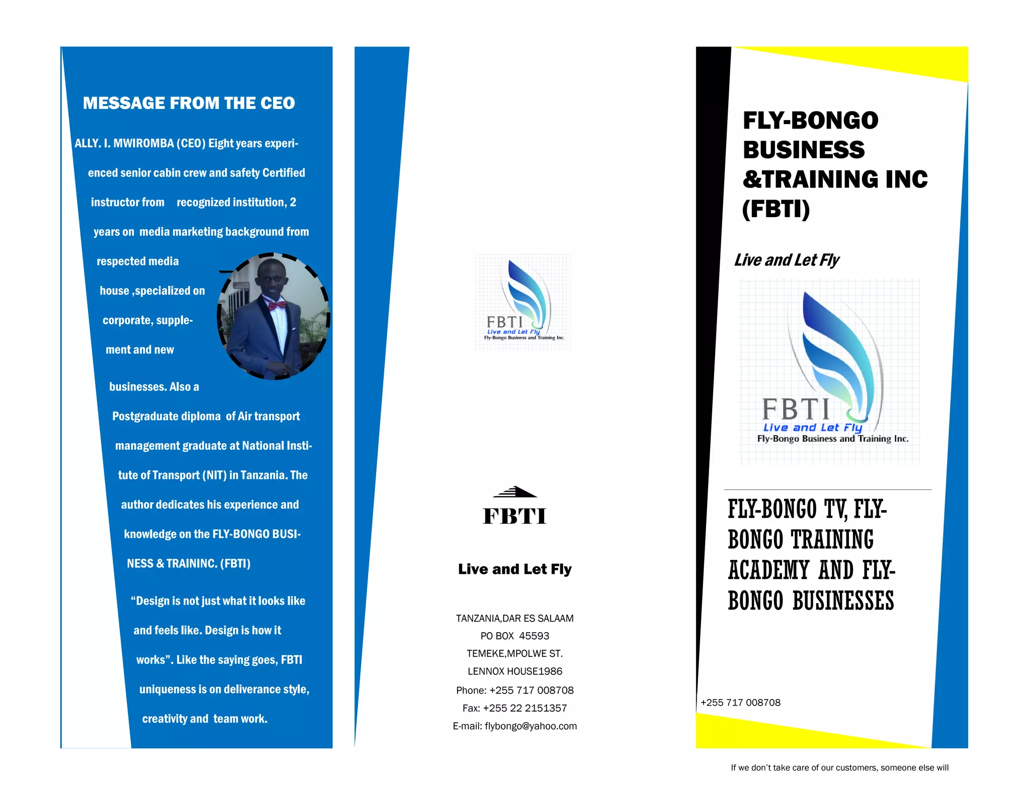 BRONCHURE FBTI | PPT