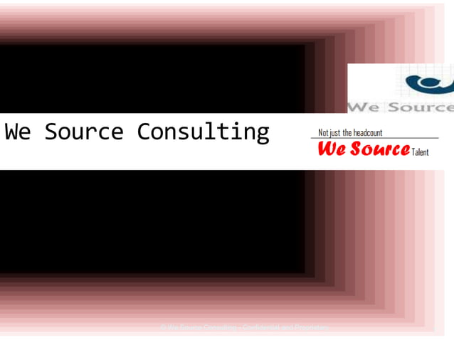 We Source Consulting 2015 2016 | PPT