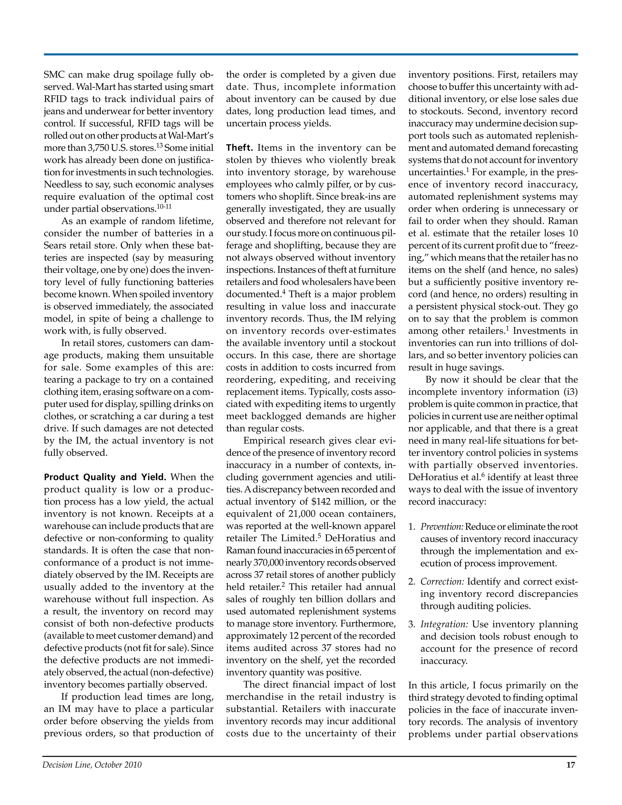 SethiDecisionLine2010 | PDF