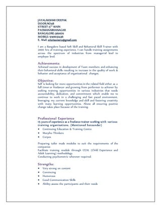 RESUME-JAYA-updated | PDF | Free Download