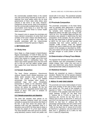 Bello et al 2016 Assessment of the Proximate, Some Essential and Heavy Metals Composition of ...
