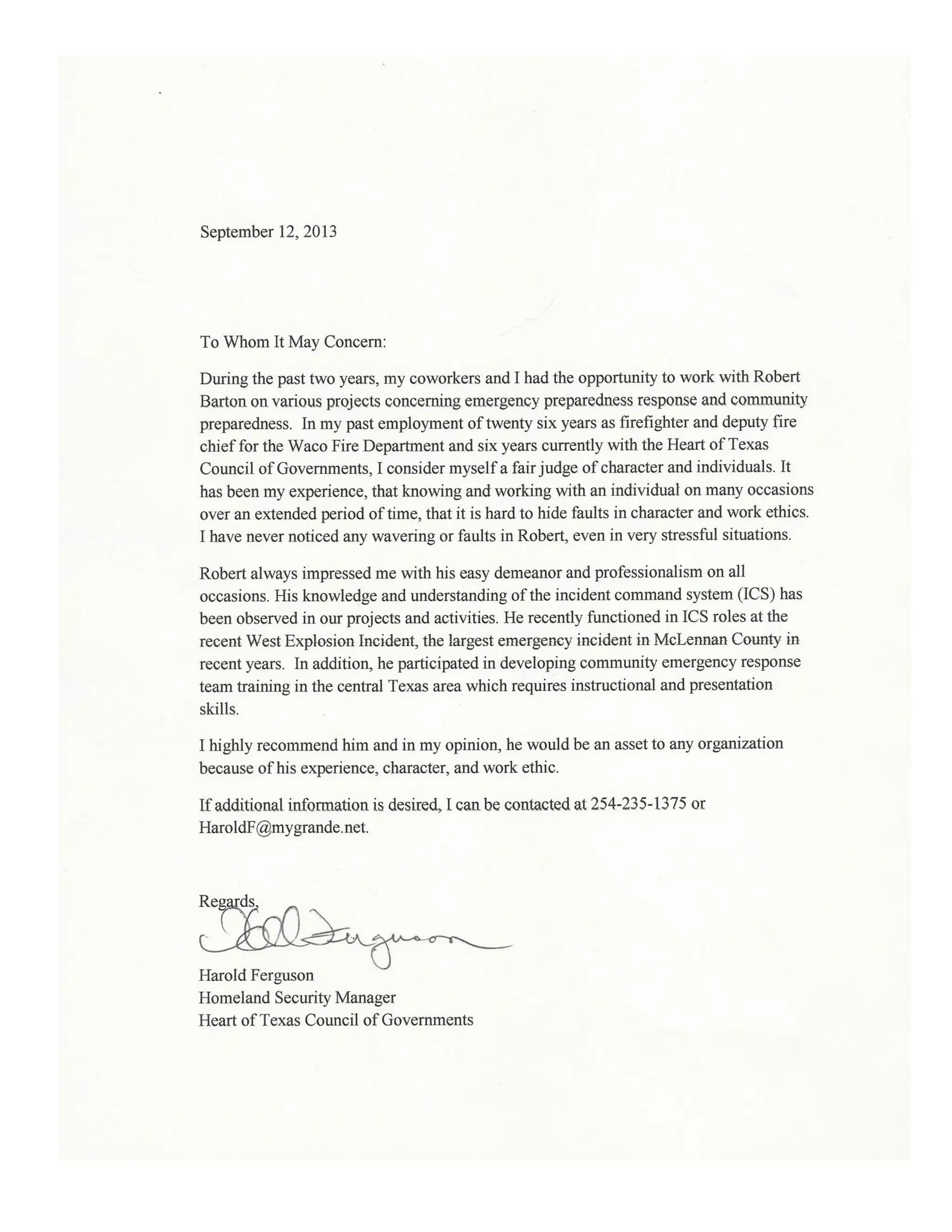 Ref Ltr - HOTCOG | PDF