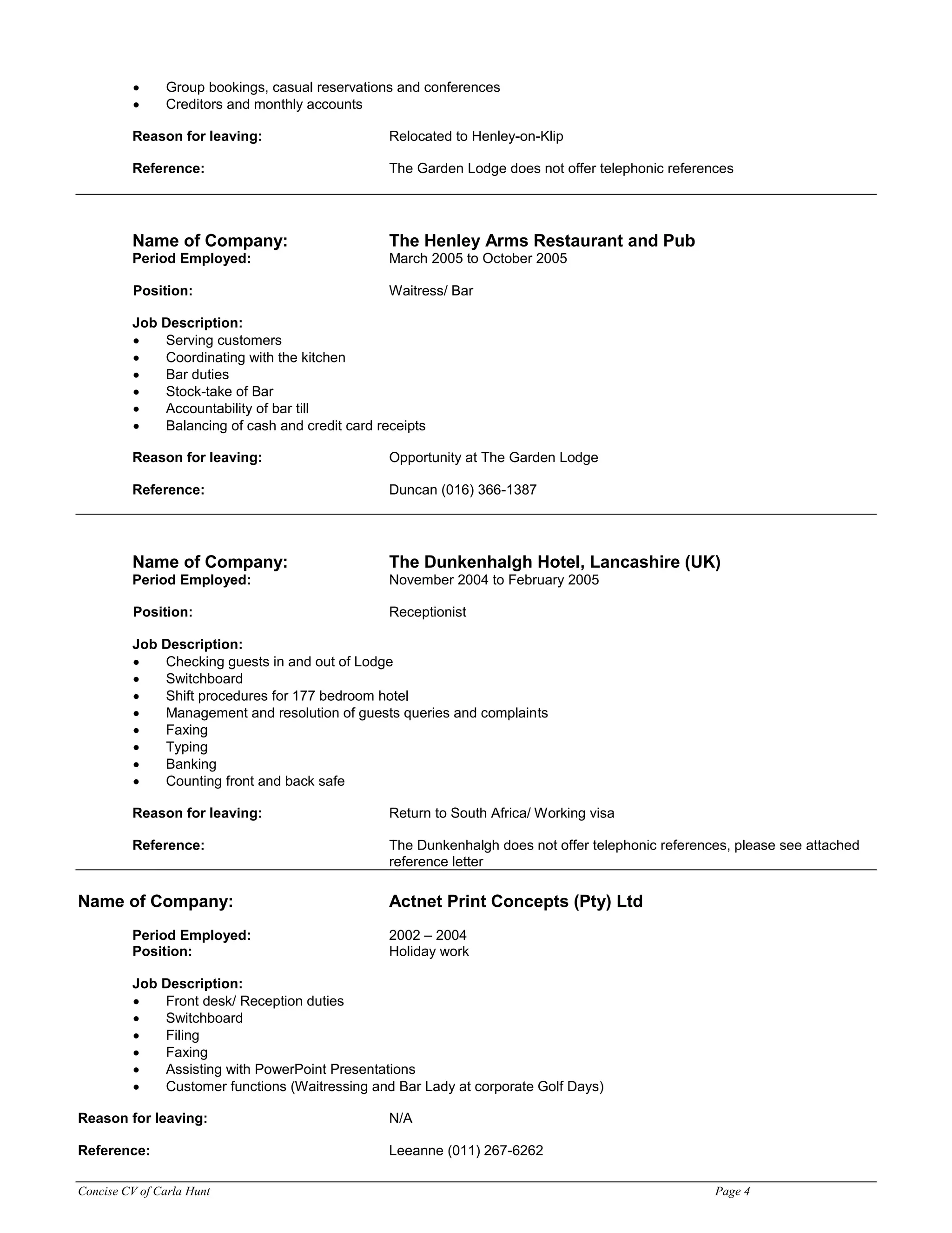 CV_-_Carla_Hunt | PDF