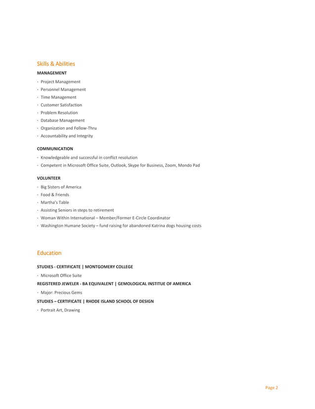 Robyn L Pare Resume | PDF