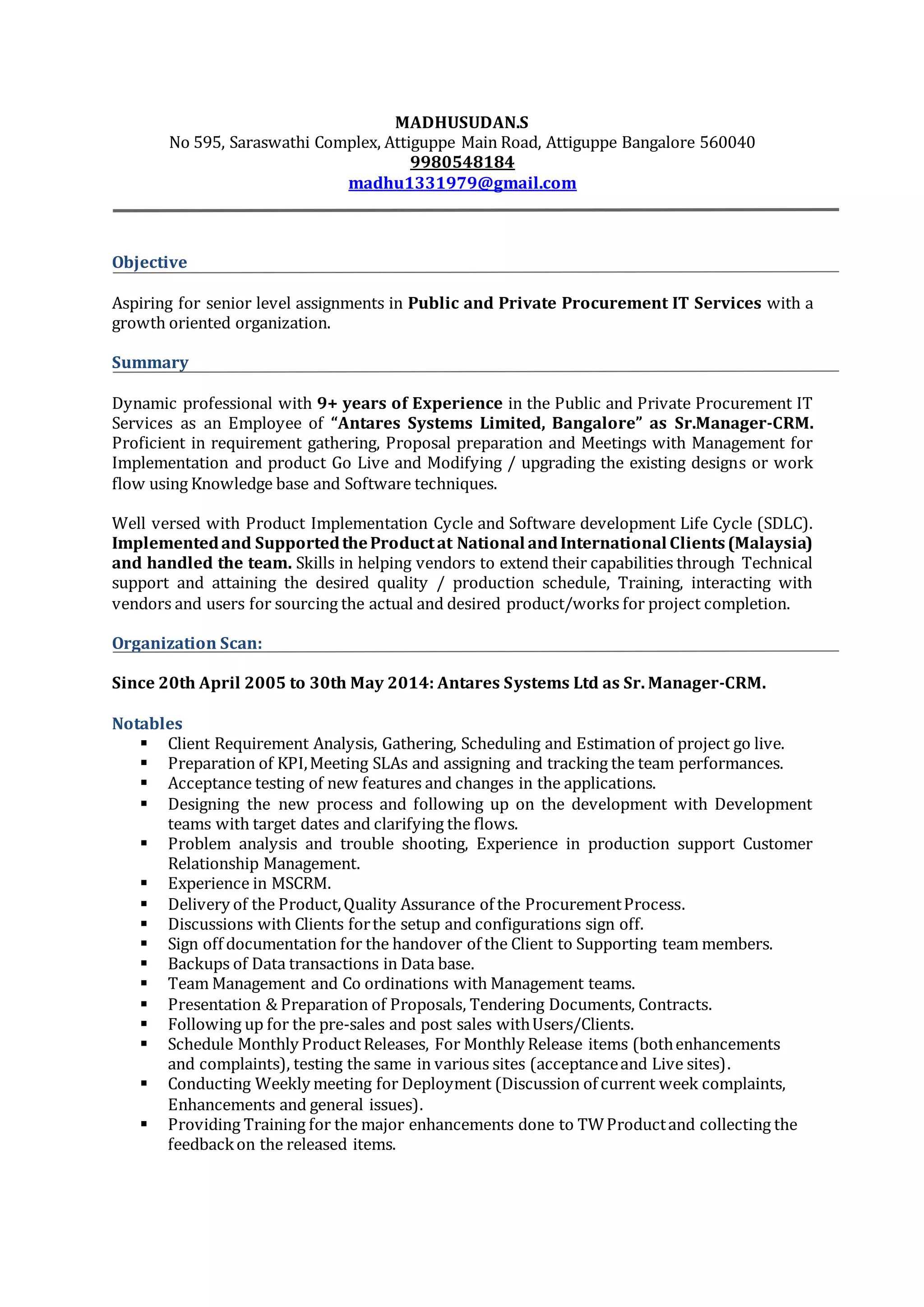 Madhu Resume | DOCX | Computer Software and Applications | Computing