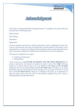 Nestle Performance Management (1) | PDF