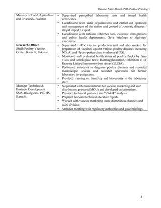 Resume_NAZIR AHMED_SUMC-2016 | PDF