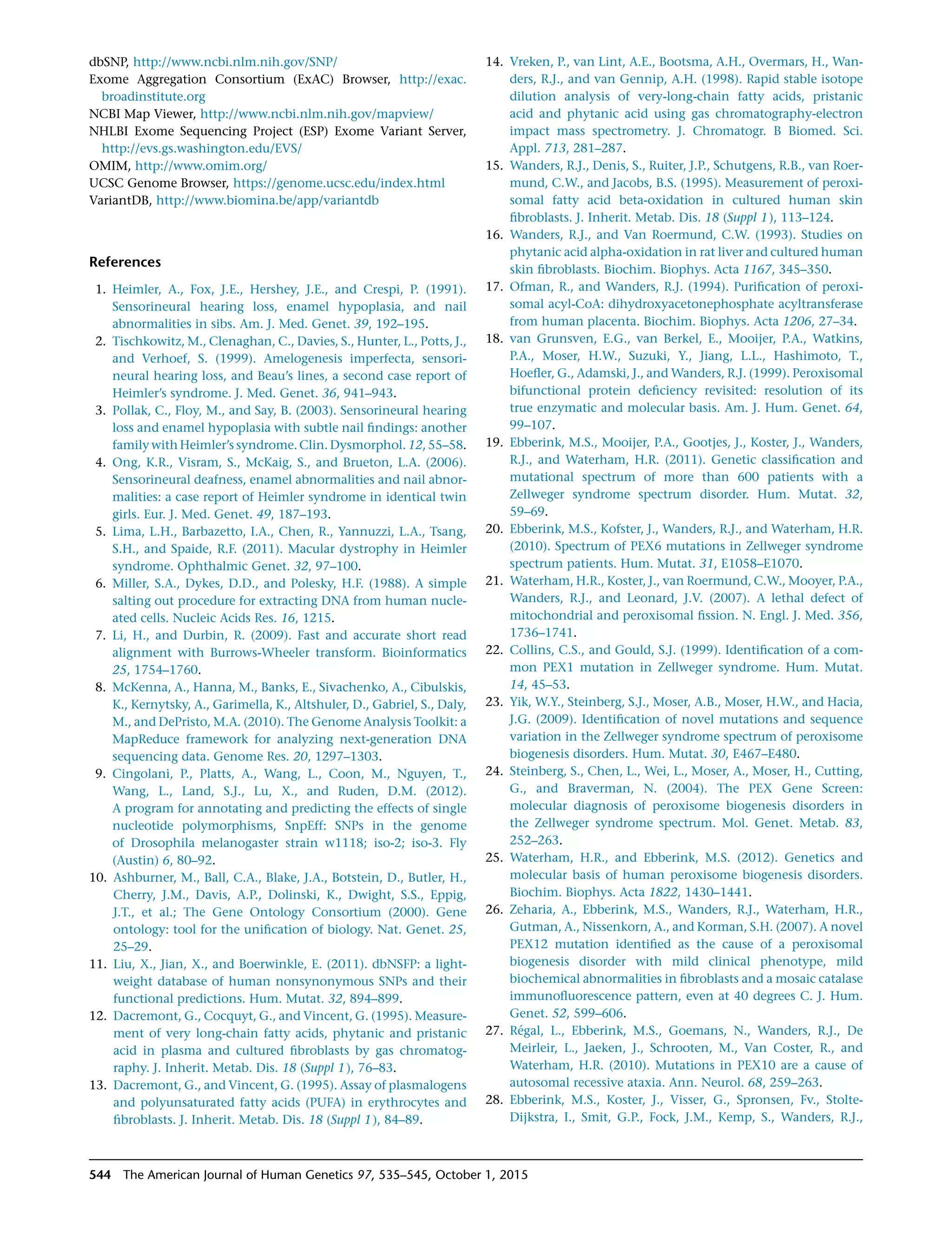 Heimler Syndrome Paper | PDF