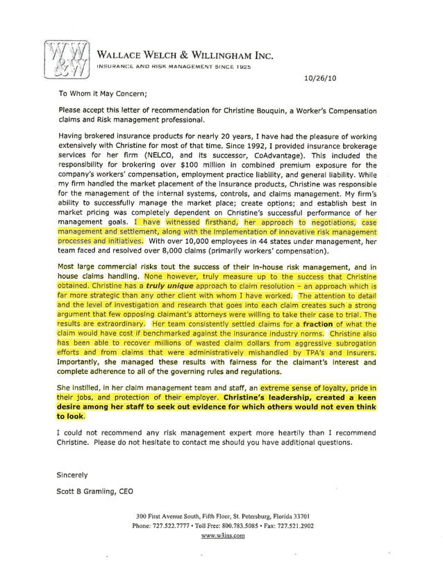 WWW CEO Reference Letter | PDF