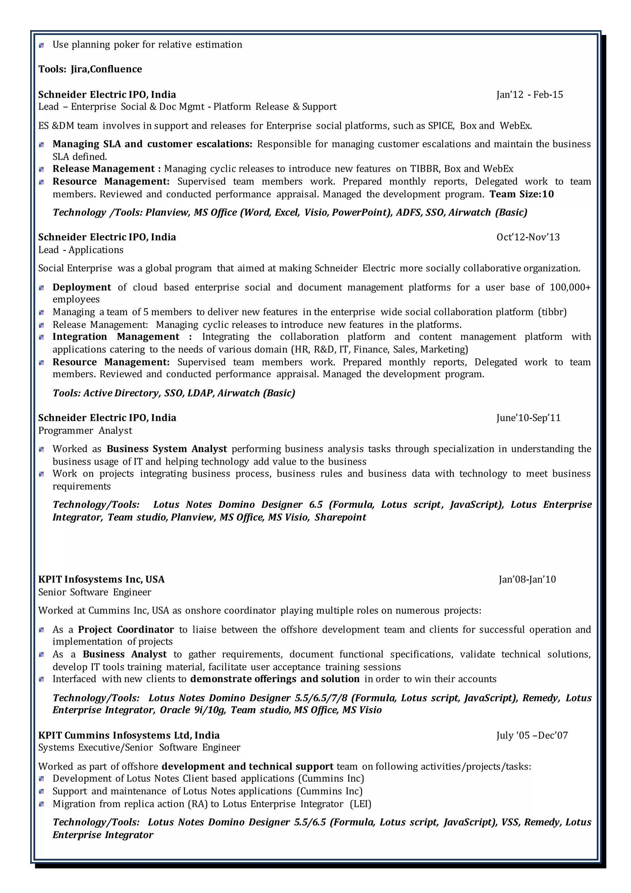 Prashant Kumar-PRINCE2,Scrum Master | DOCX | Computer Software and Applications | Computing