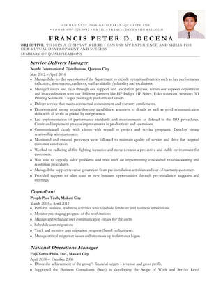 decena_resume | PDF