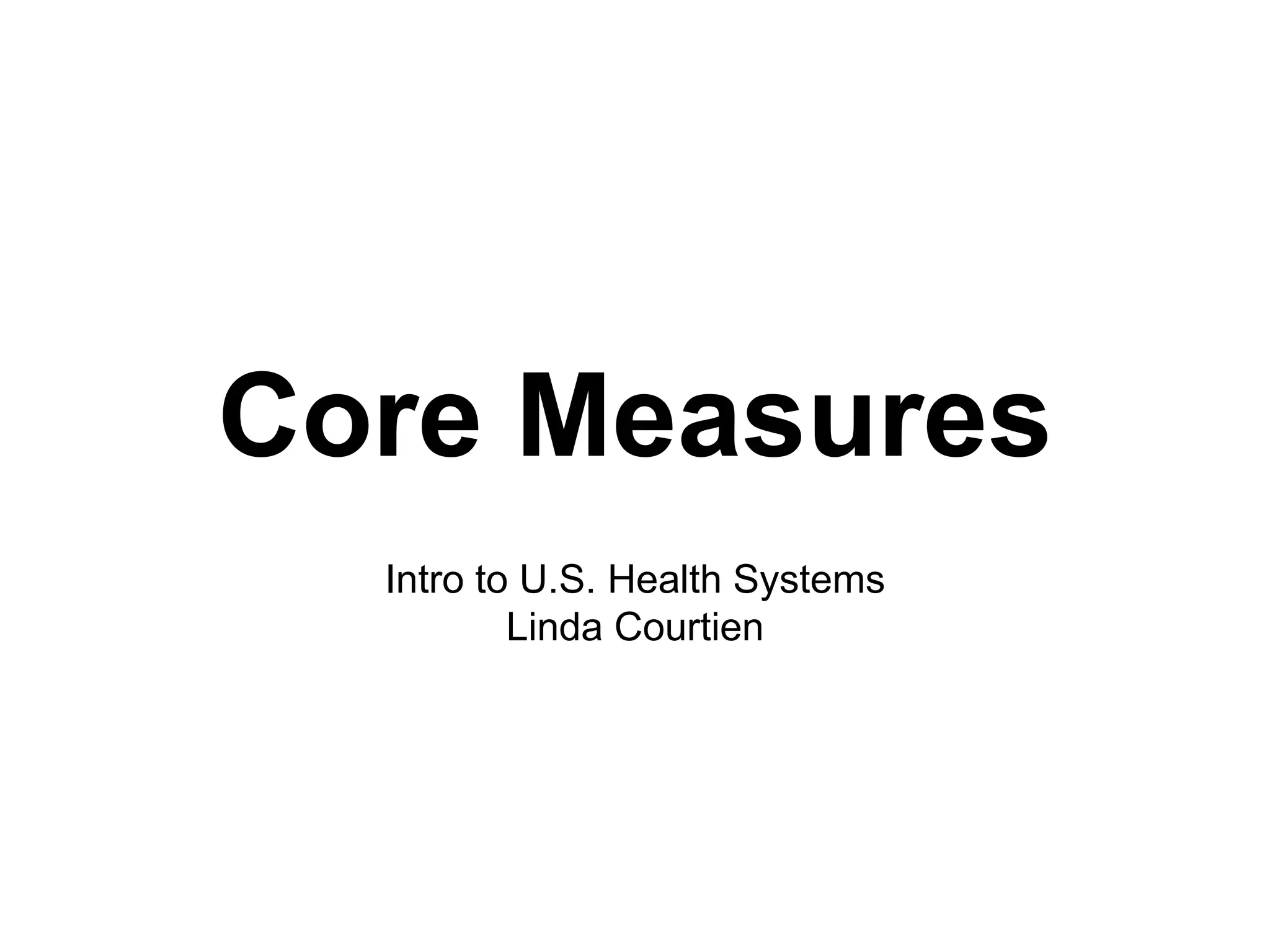 Core Measures1 | PPT