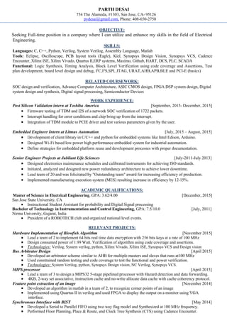 PARTH DESAI RESUME | PDF