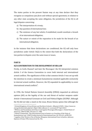 International Law - Can the ICJ protect and promote human rights | PDF
