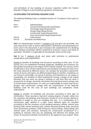 EXPLORING THE NATIONAL BUILDING CODE- text of paper 2012 (1) | PDF