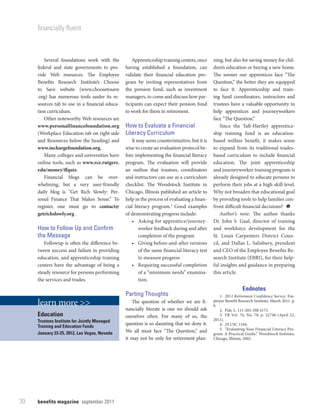 Helping Apprentices and Journeyworkers Become Financially Fluent | PDF ...