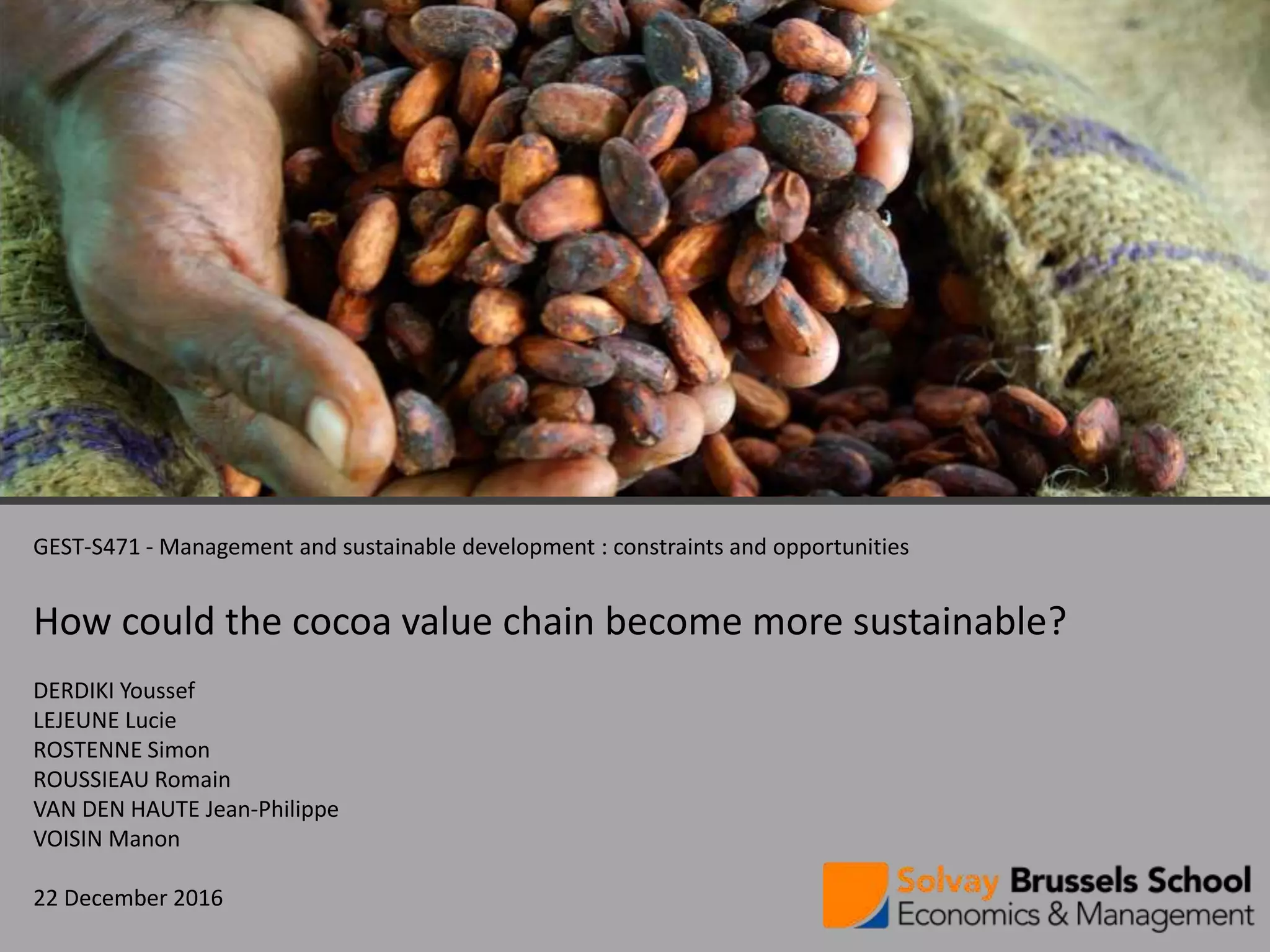 Sustainable-cocoa | PPTX