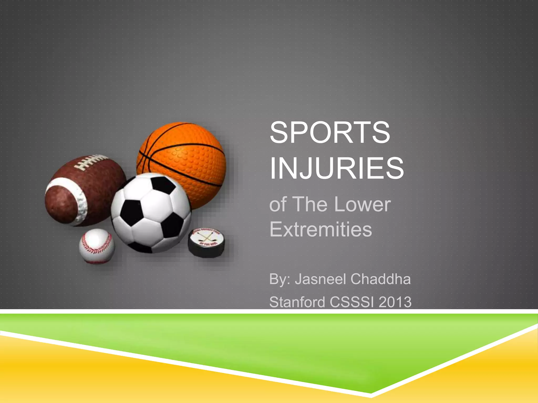 Sports Injuries Presentation | PPTX