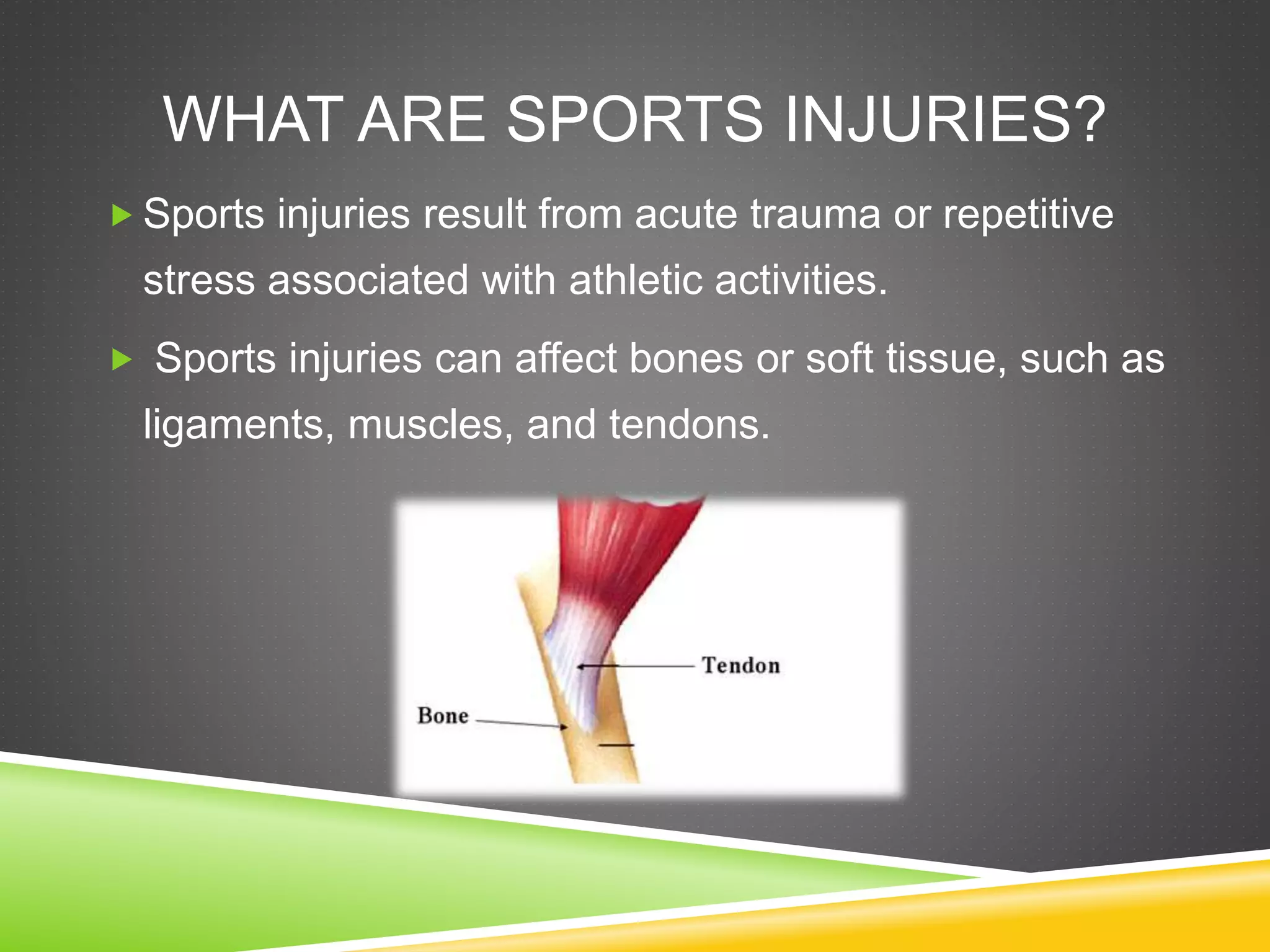 Sports Injuries Presentation | PPTX