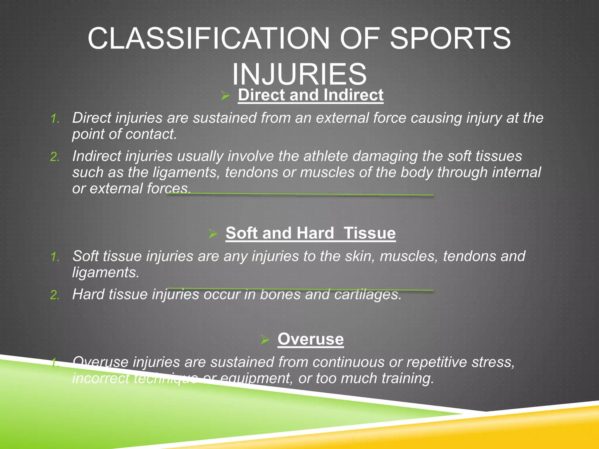 Sports Injuries Presentation | PPTX