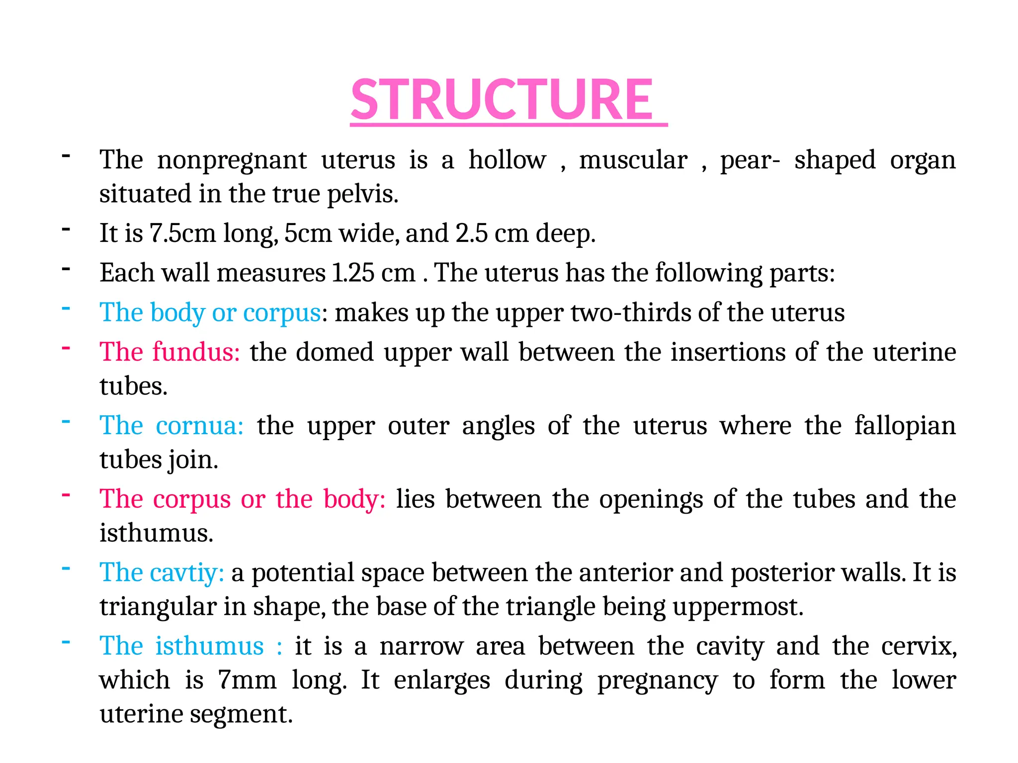 Female Organs of Reproduction-OBSTETRICS | PPT