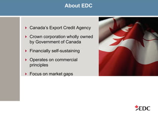 Export Development Canada - Overview Of Canadian Capabilities In The ...