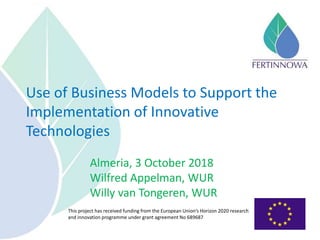 Business models for innovative water treatment technologies | PPTX