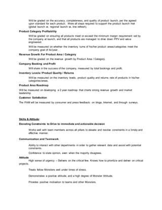 PAM JD And Role | DOCX