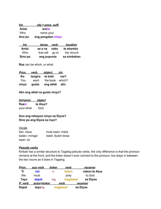 Tagalog-KiribatiTeachingResource | PDF