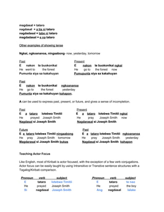 Tagalog-KiribatiTeachingResource | PDF