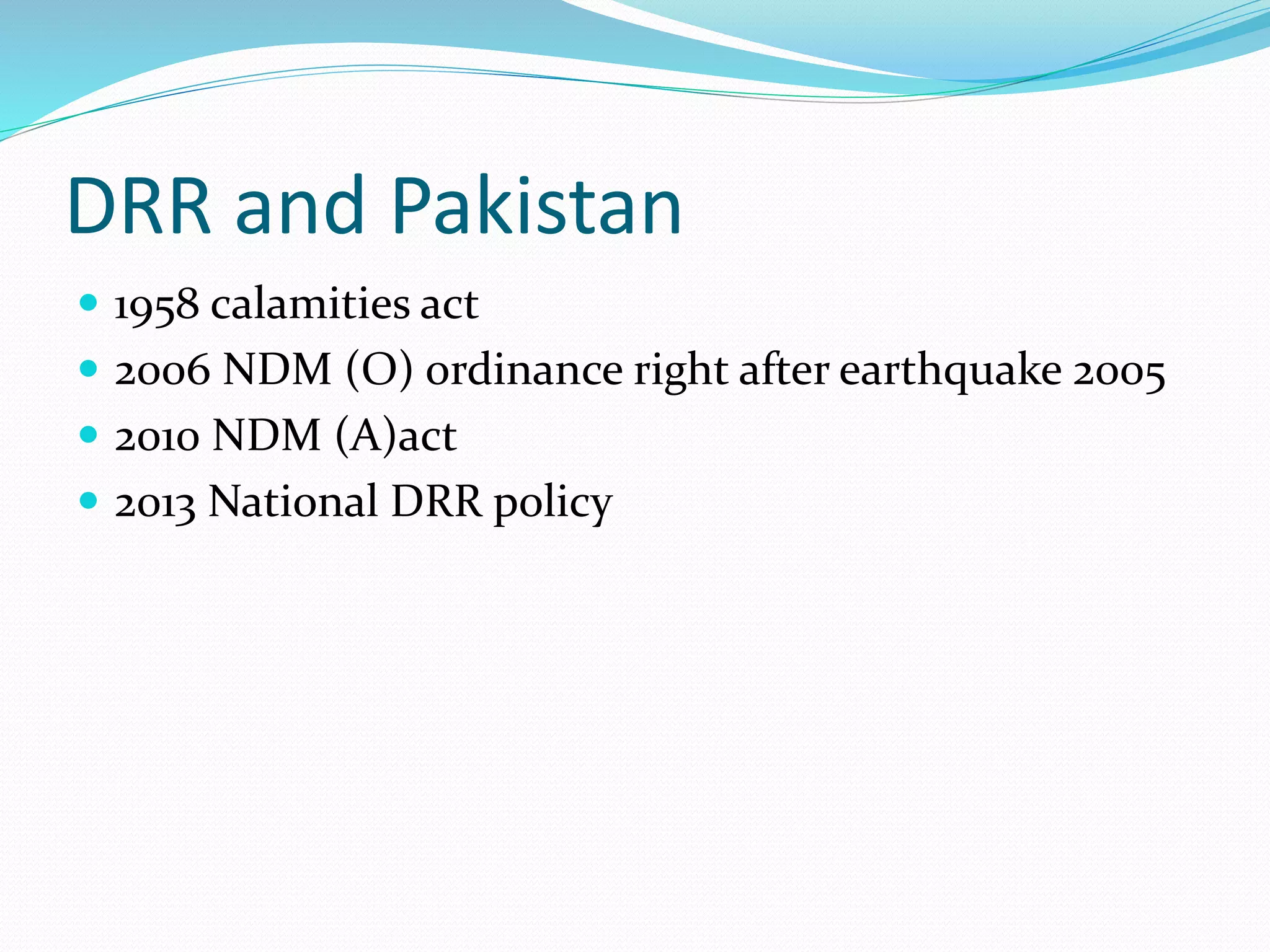 An orientation to National DRR Policy | PPTX