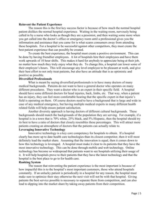 Hospital Industry Analysis | PDF
