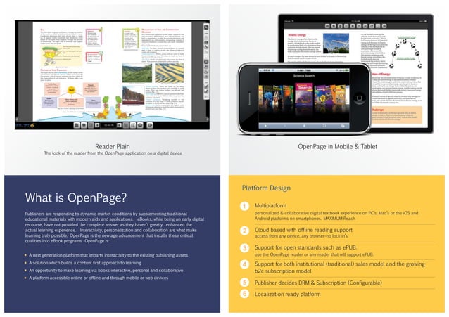OpenPage Digital Book Solution Brochure | PPT