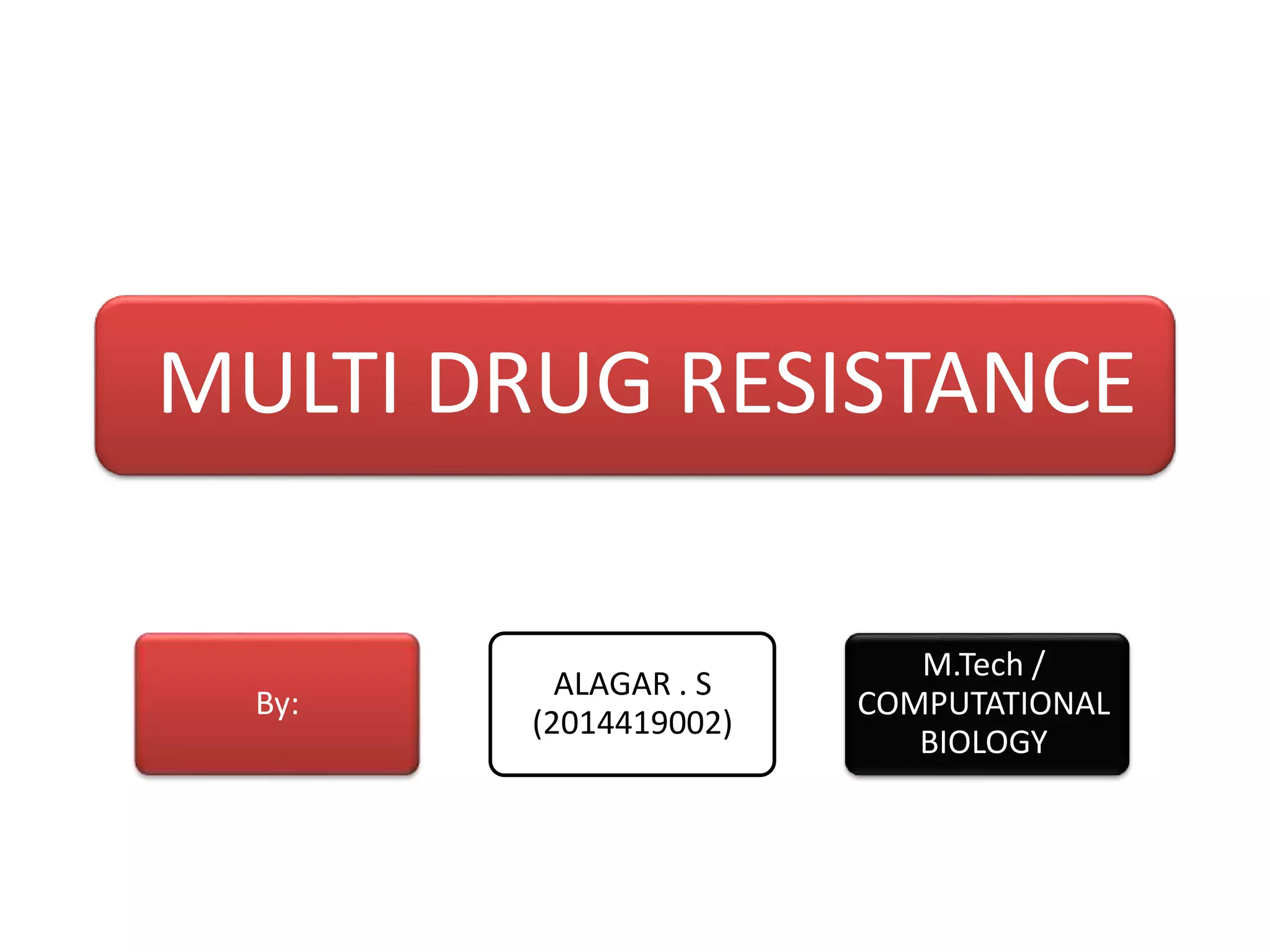 Multi drug resistance molecular pathogenesis | PPTX | Infectious ...