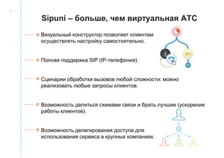 Sipuni для операторов связи. Облачная АТС как PaaS | PPT