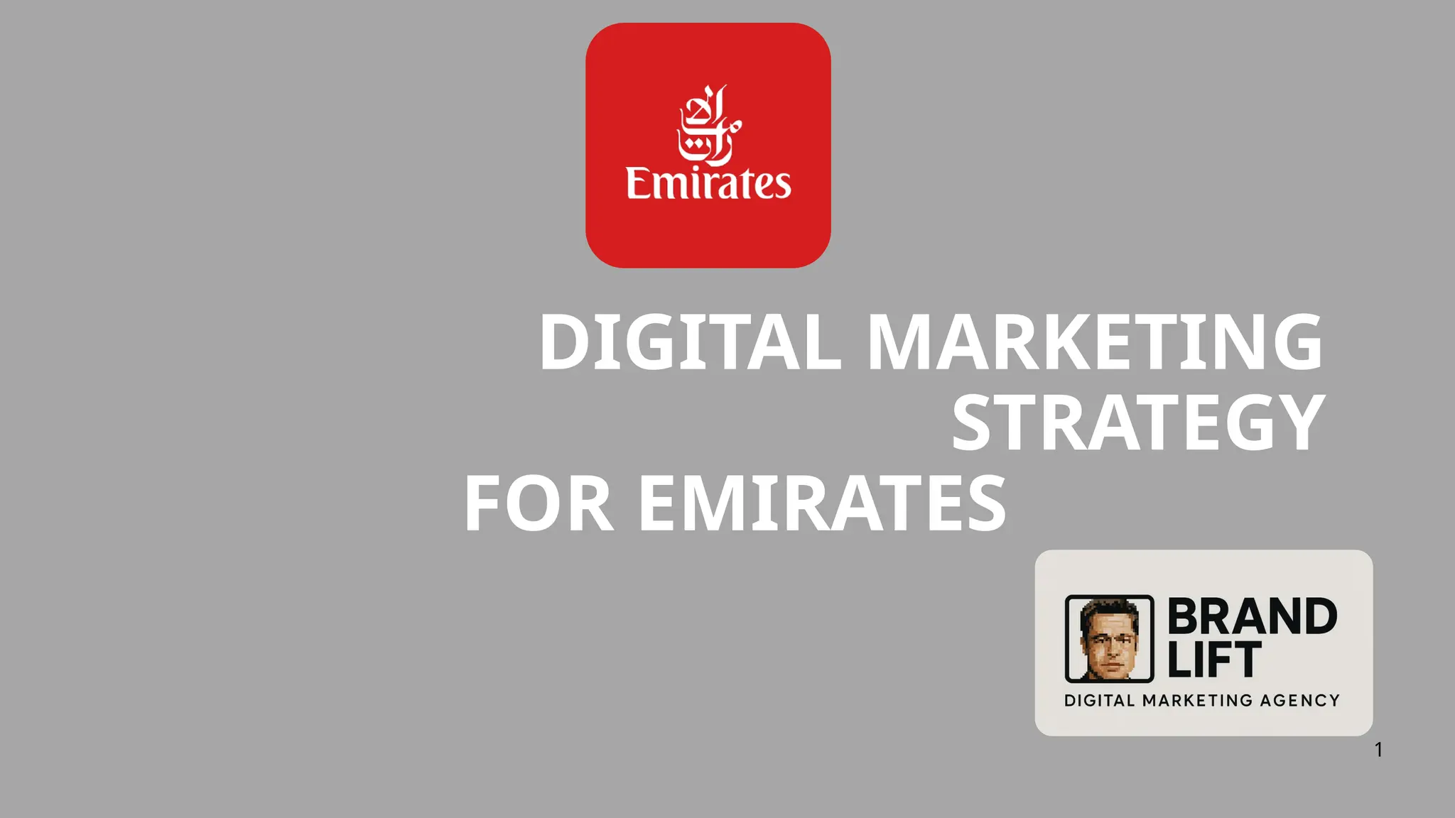 A digital marketing strategy presentation for Emirates Airlines | PPTX