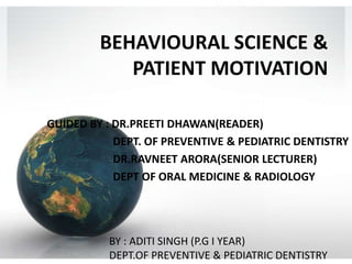 behavioural sciences & Patient motivation | PPTX