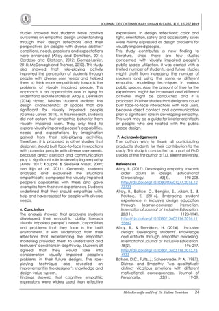 An Experiential Study on Empathic Design in Interior Architecture ...