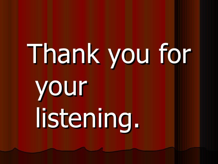Thank you for listening powerpoint slide - innerpery